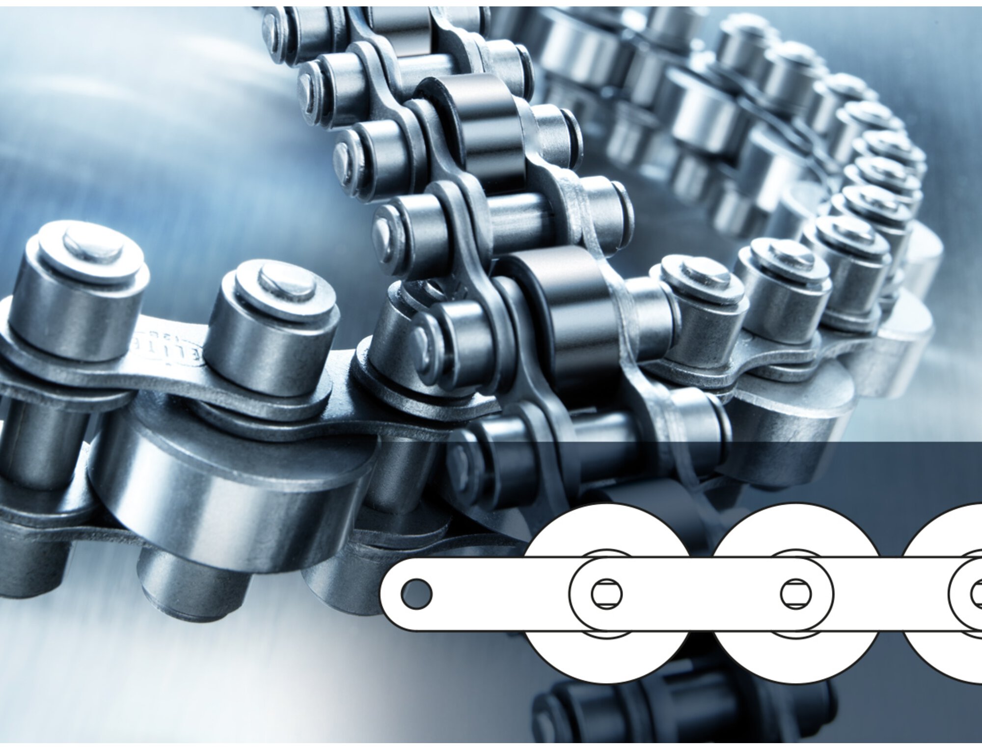 Accumulation chain 2080-1 steel-conveyor roller double Speed - ELITE