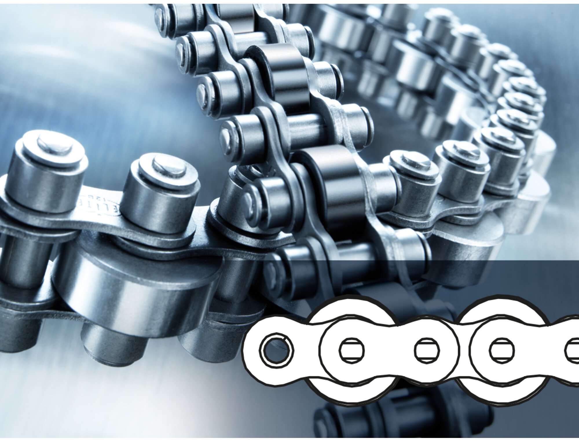 Accumulation chain 08B-3 plastic conveyor roller - ELITE